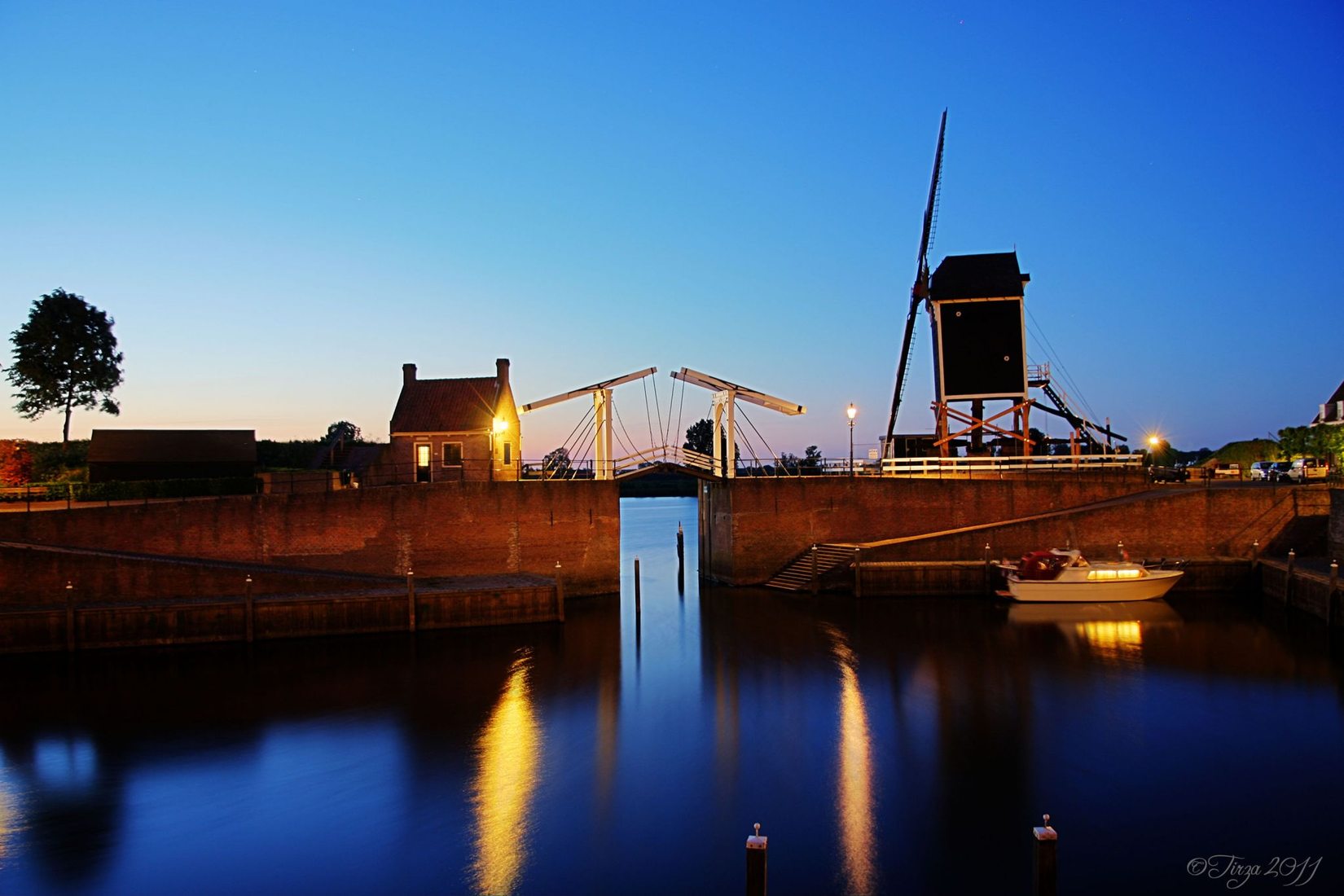 The harbour of Heusden, Netherlands
