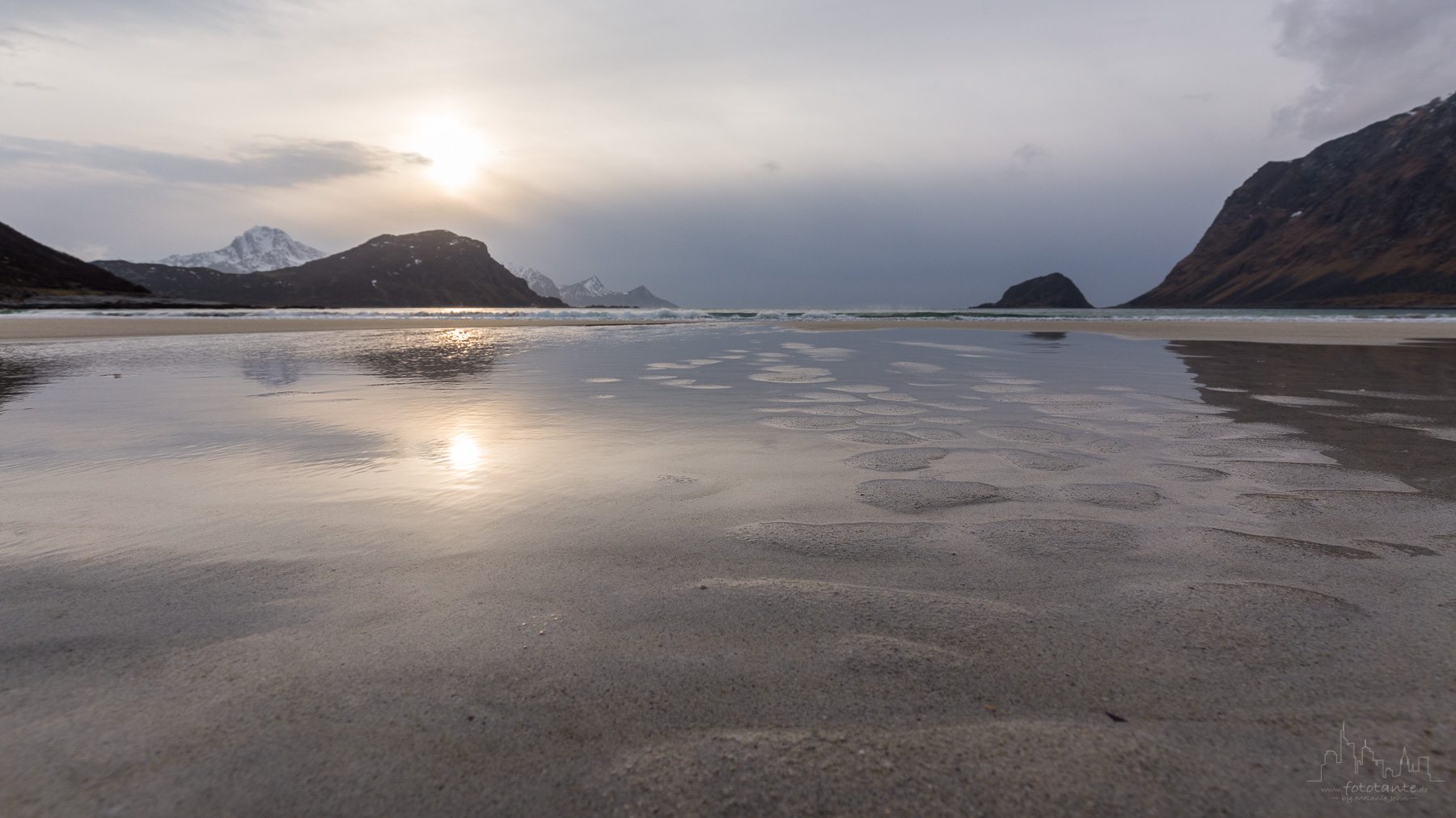 Via beach during low tide, Norway