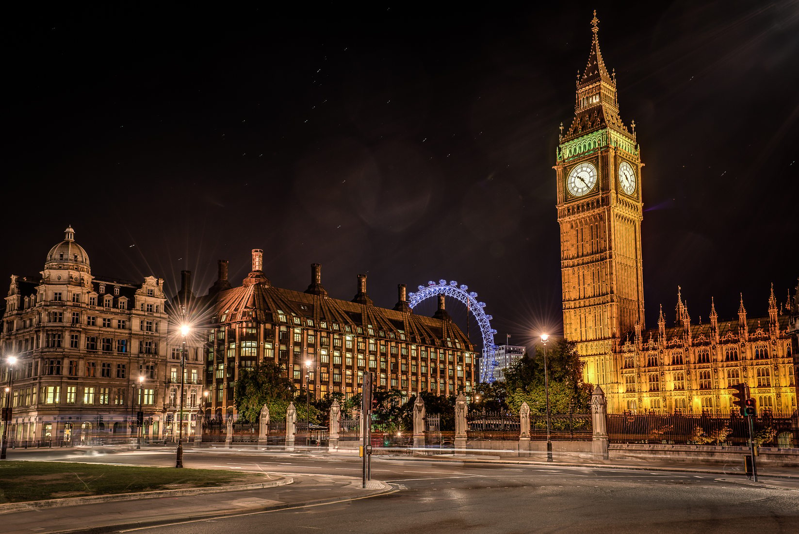 Big Ben and London Eye, London, United Kingdom