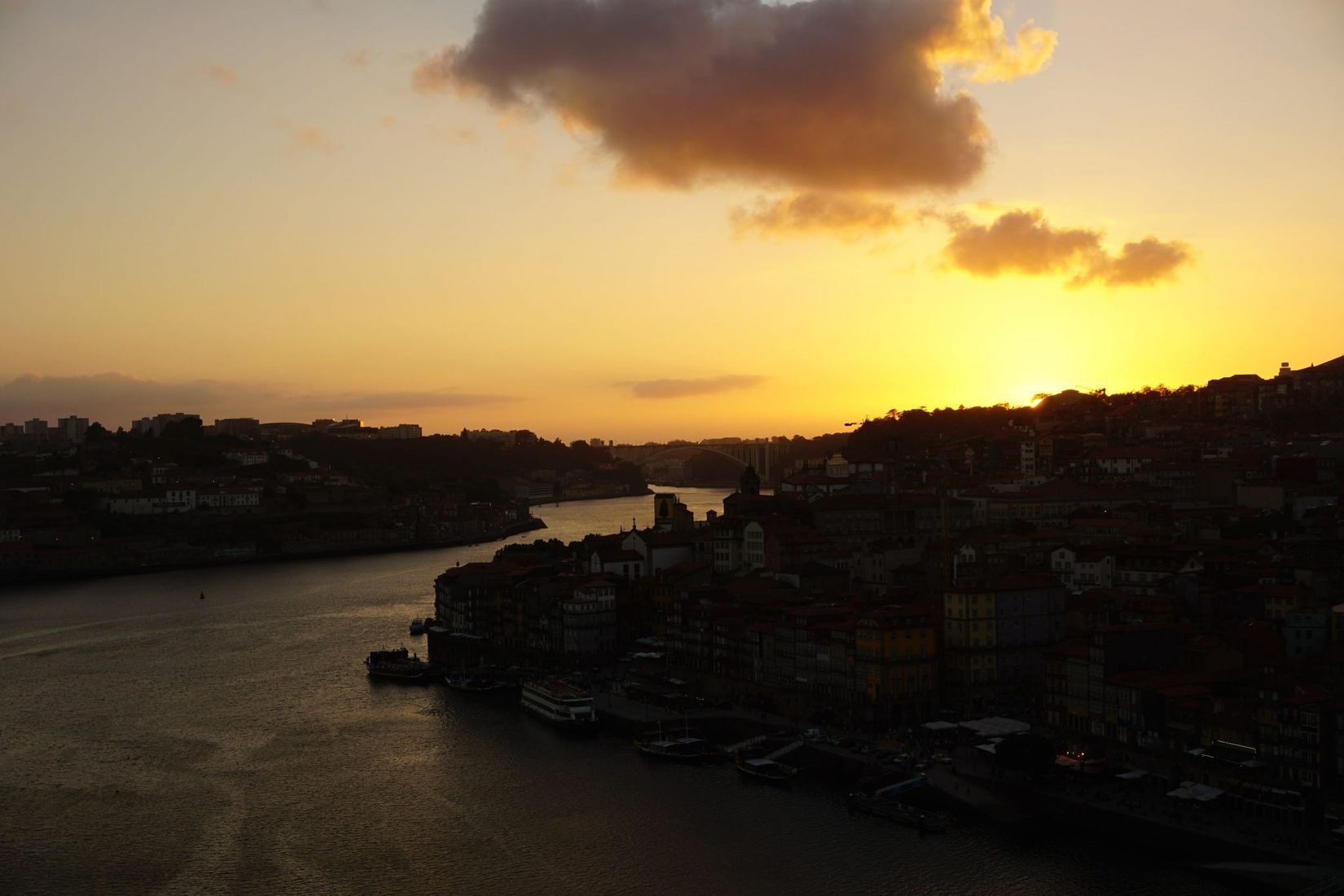 View onto Porto from the Ponte Luís I, Portugal