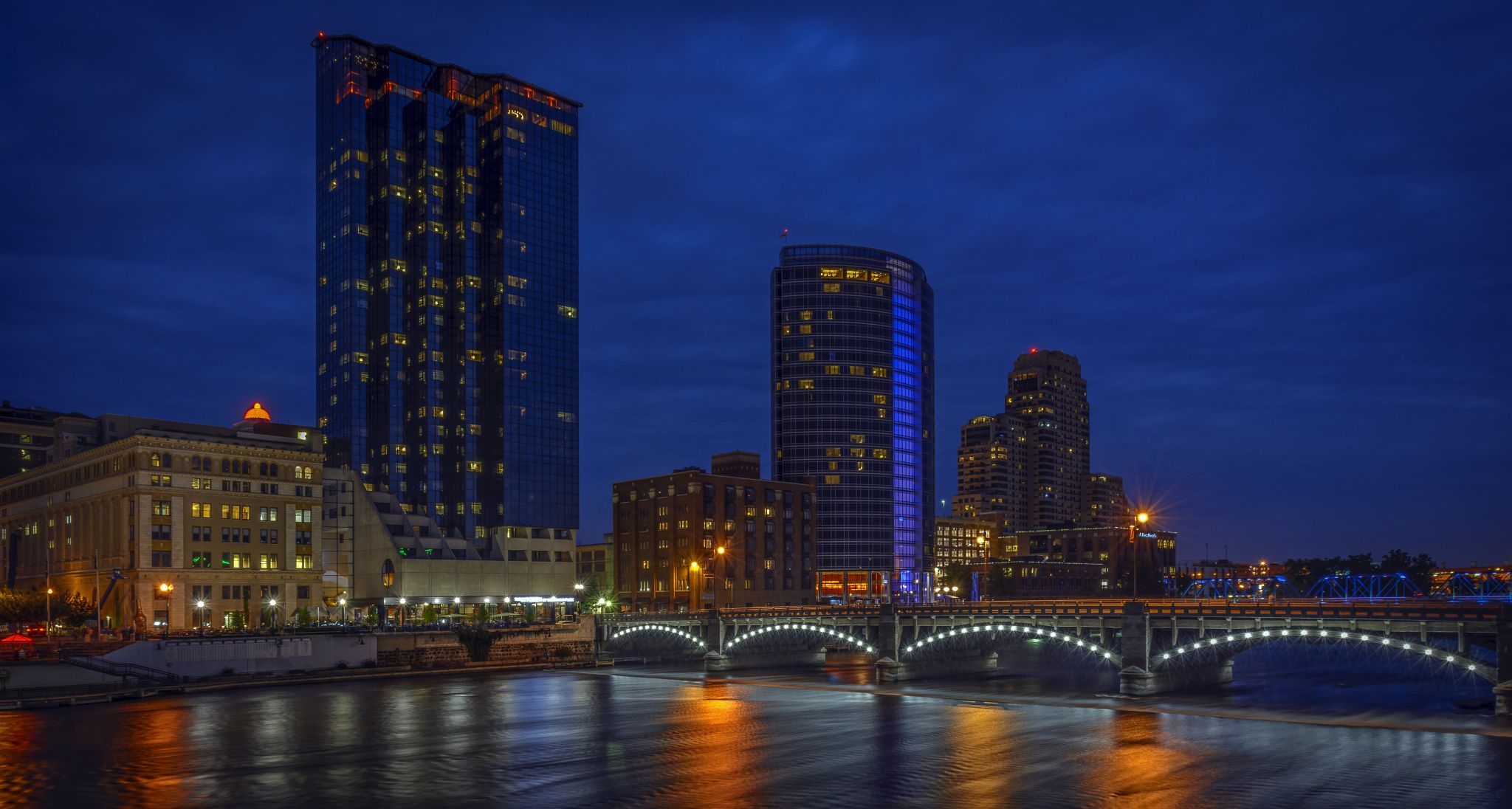 The Grand Rapids Skyline, USA