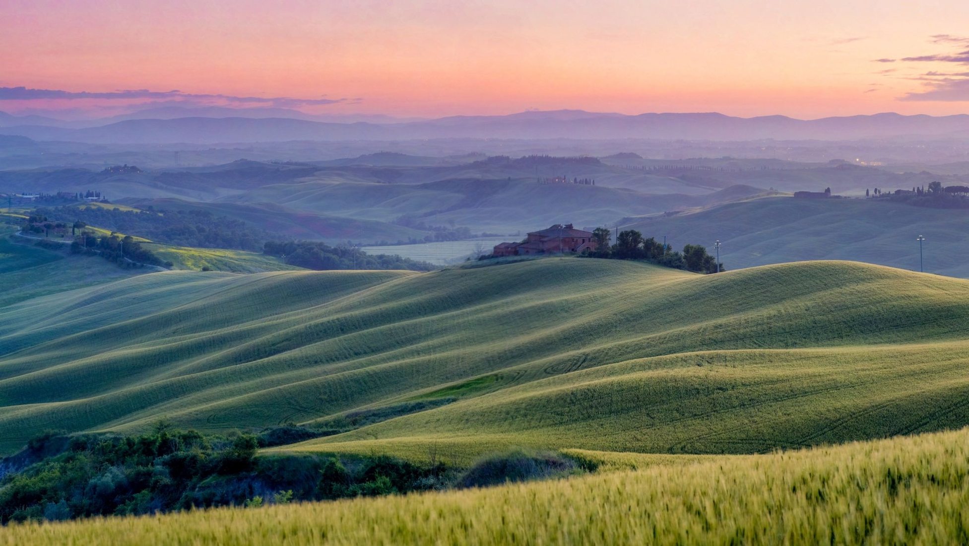 Evening panorama, Italy