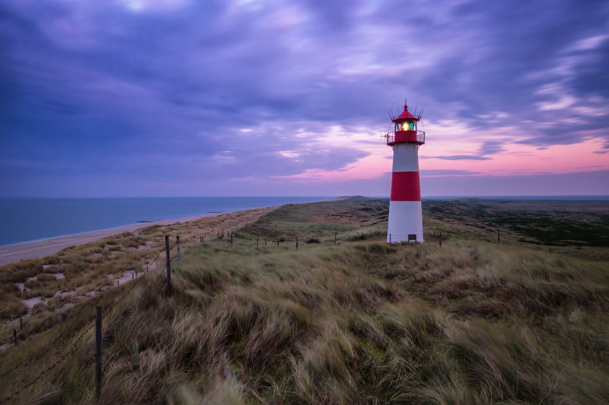 Lighthouse List in the morning light, Germany