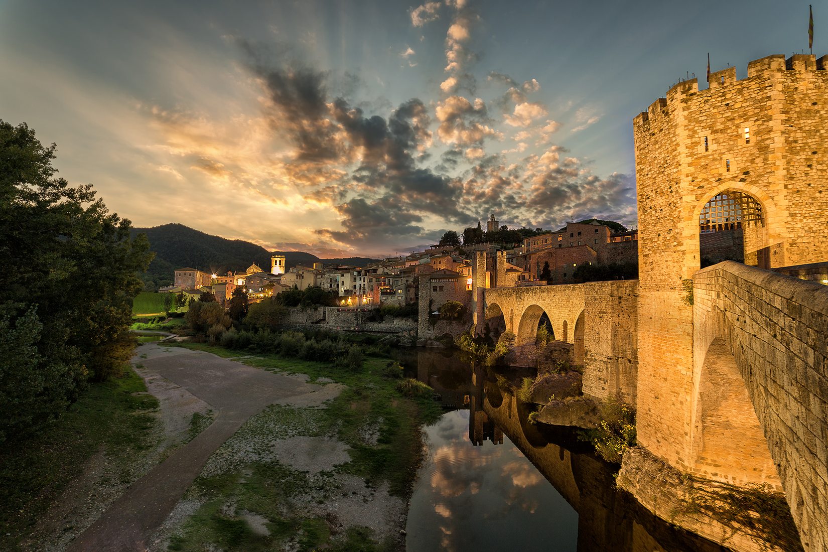 Bridge of Besalú, Spain