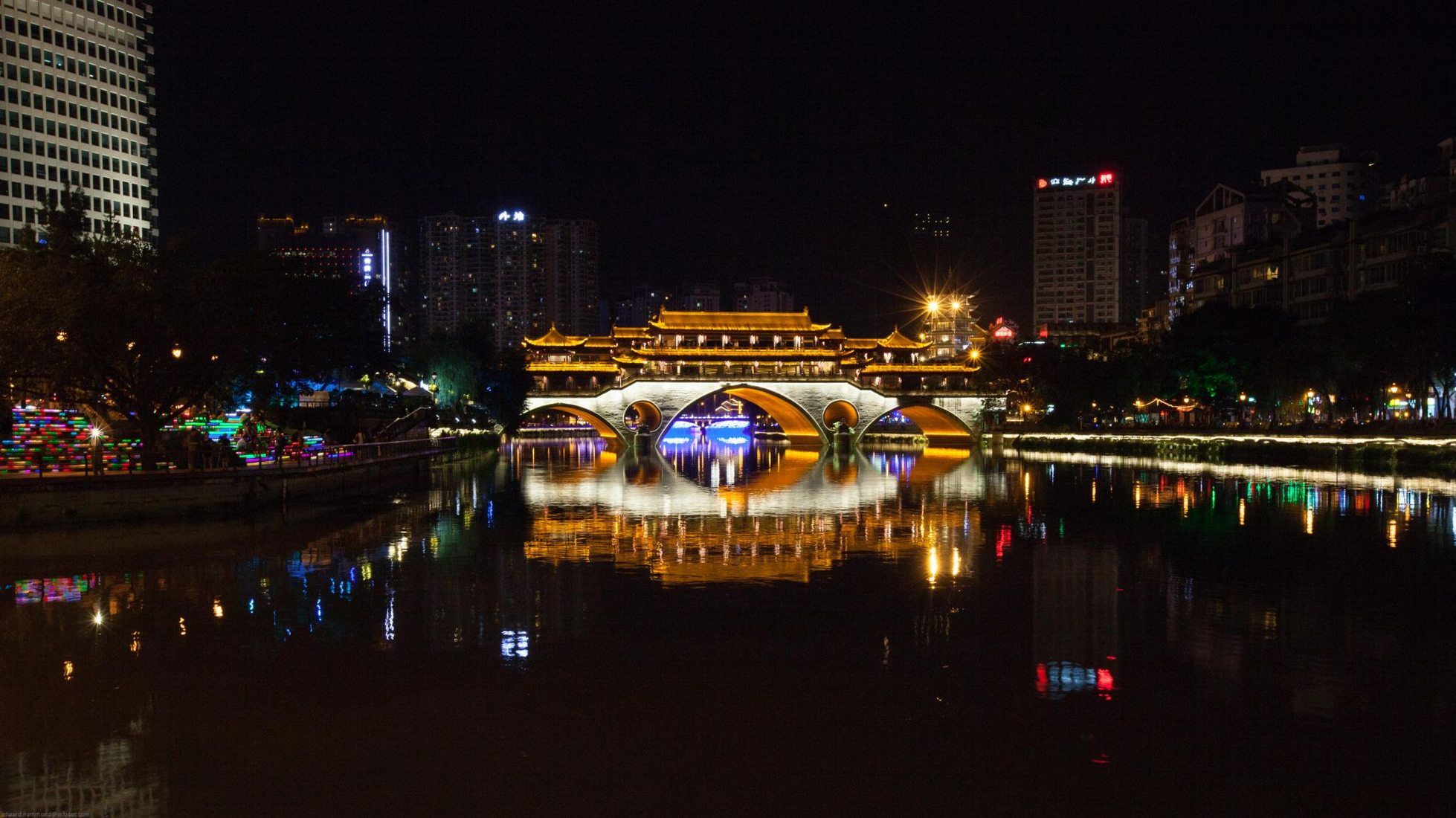 Anshun Bridge,Chengdu, China
