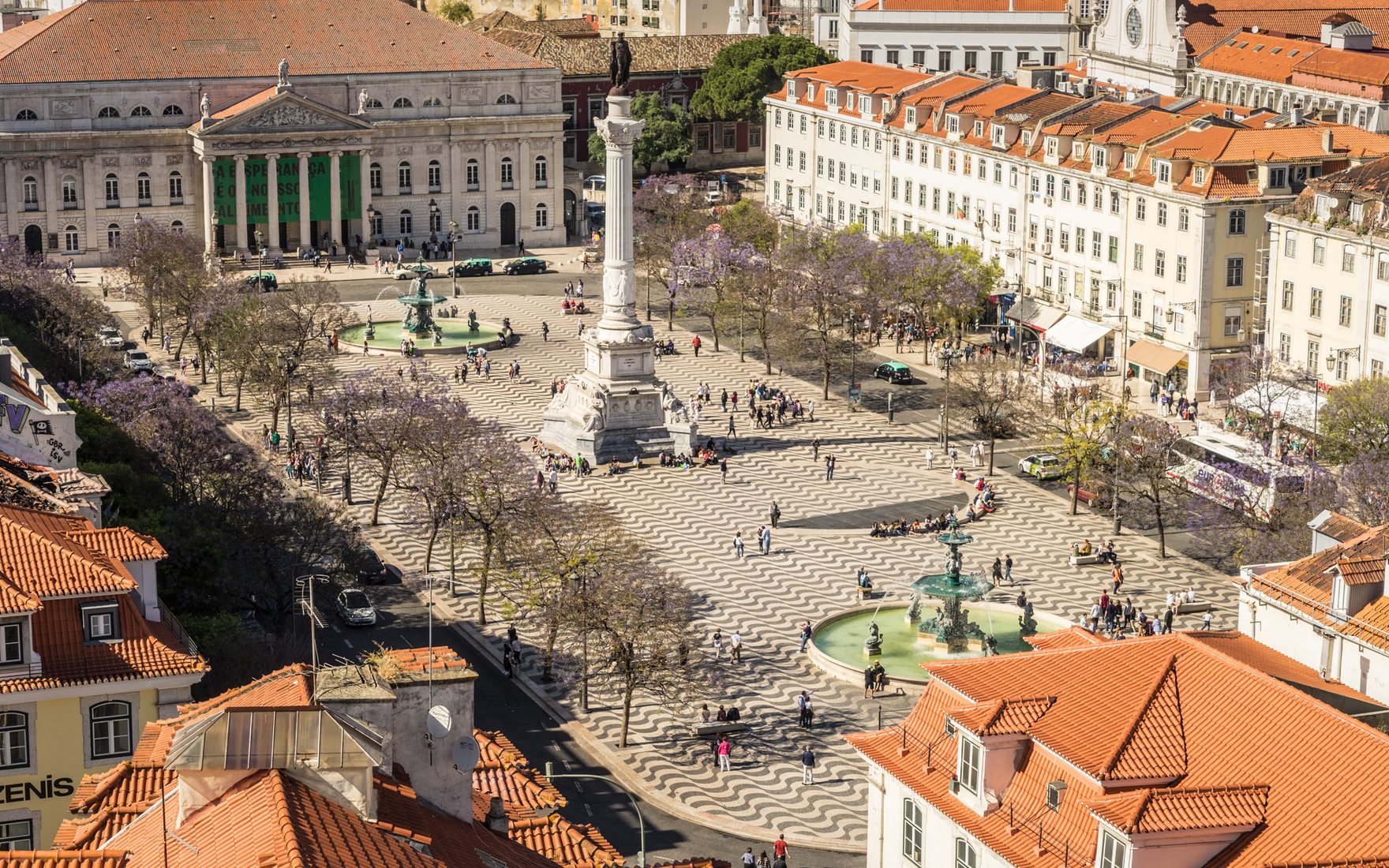 Praça Rossio - Rossio Square, Portugal