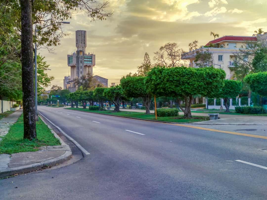 View of the Russian Embassy, Cuba