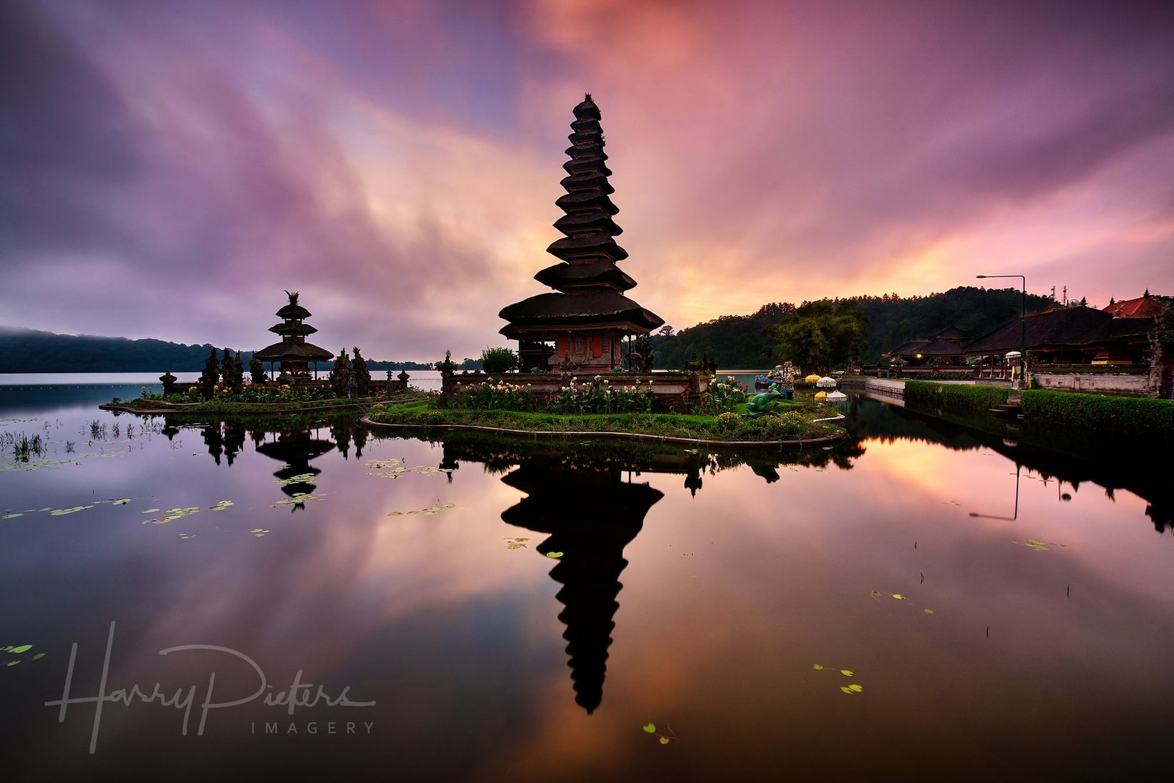 Ulun Danu Temple at Beratan Lake, Indonesia