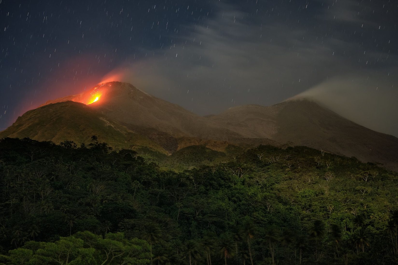 Karangetang Volcano - craters K2 & K1, Indonesia
