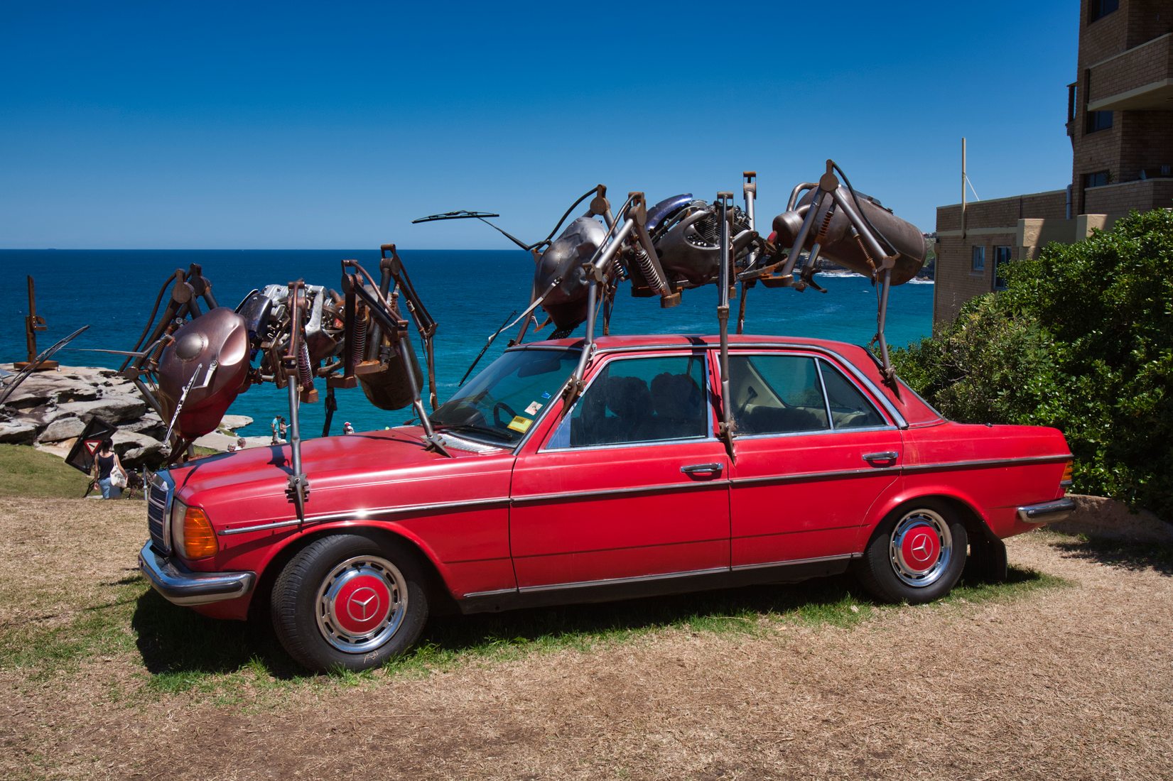 Car with bugs, Sculpture, Australia