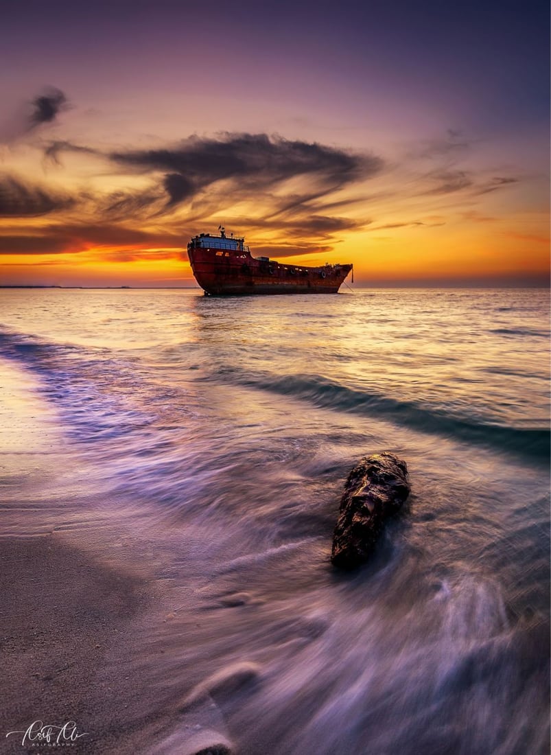 Al Zorah Beach Ajman UAE, United Arab Emirates