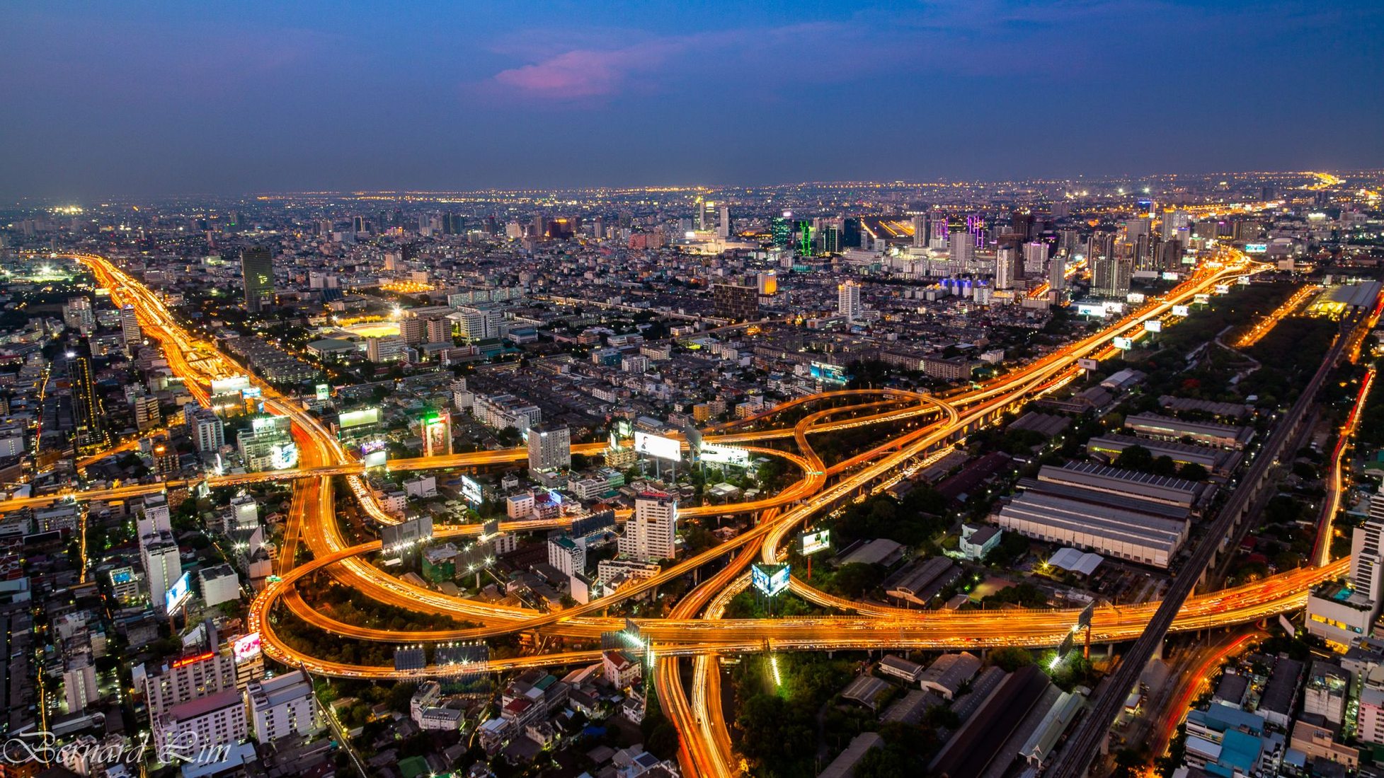 View from Sky Baiyoke Tower, Bangkok, Thailand