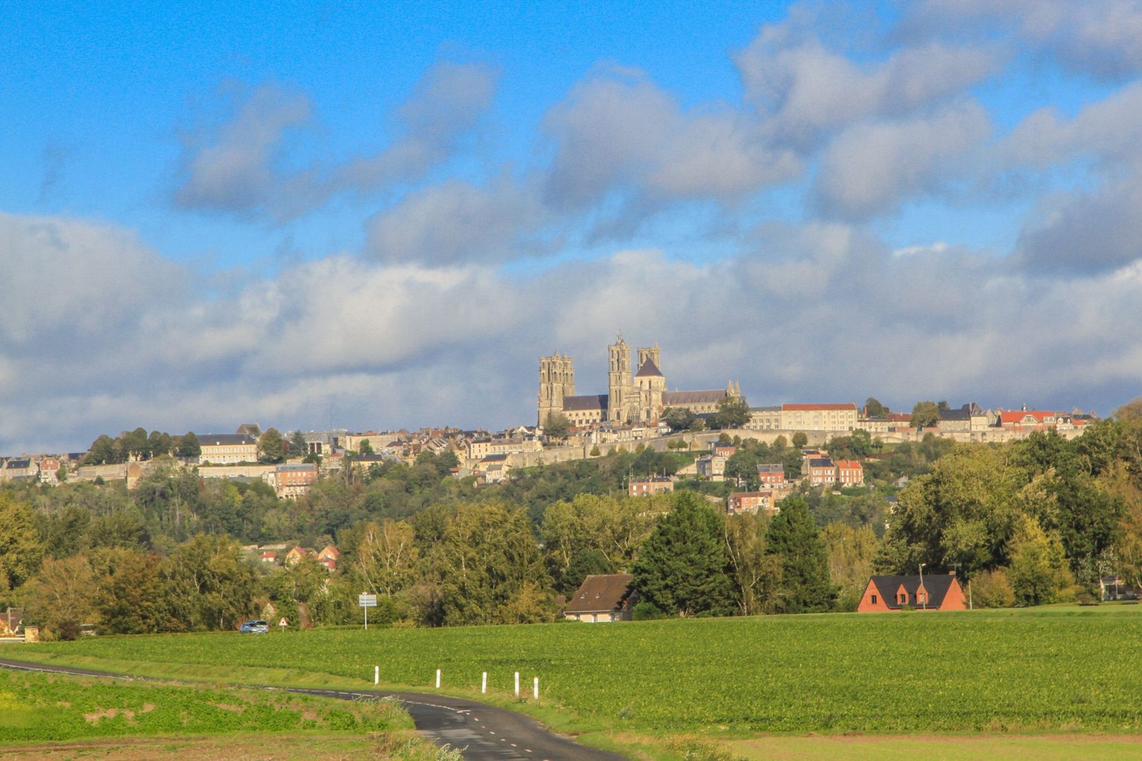 Cathedral and old town, Laon, France