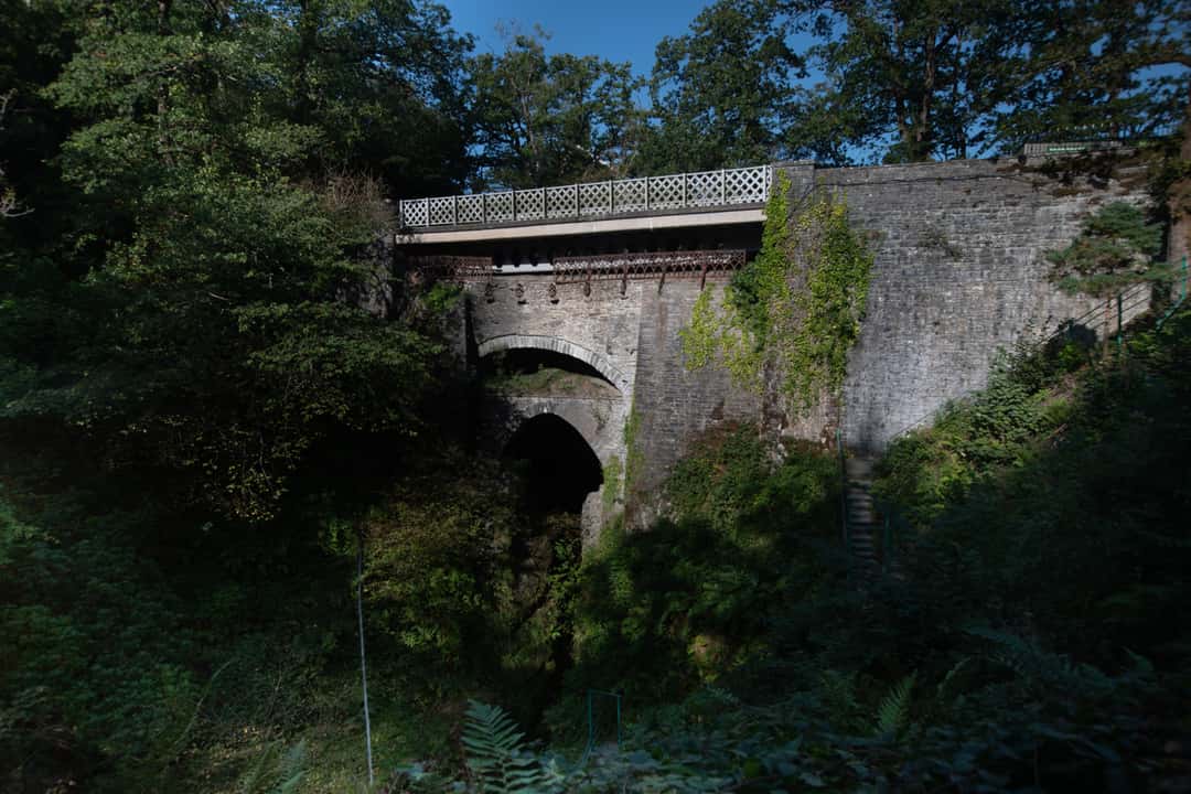 Devil's Bridge, the three bridges Ceredigion, Wales, United Kingdom