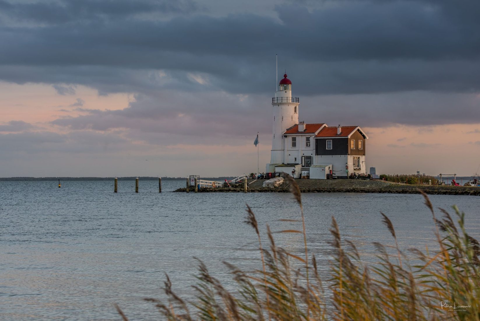 Sunset Lighthouse Marken, Netherlands