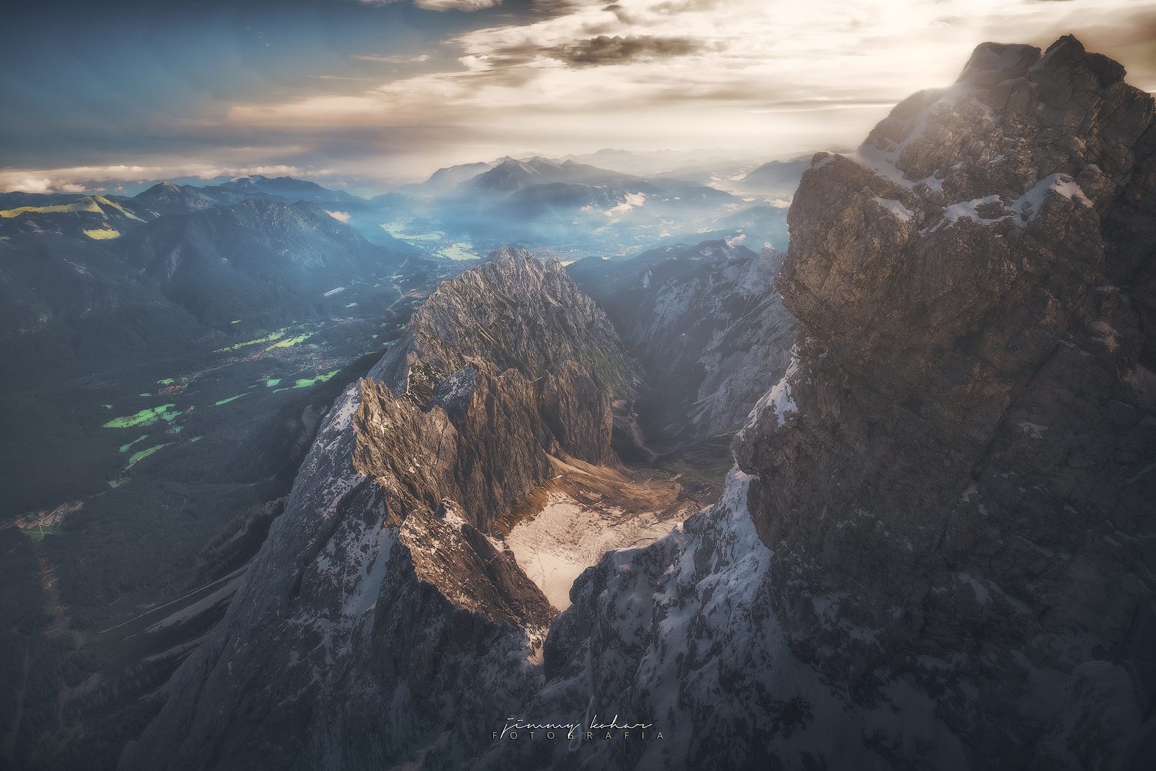 View from the Zugspitze, Germany