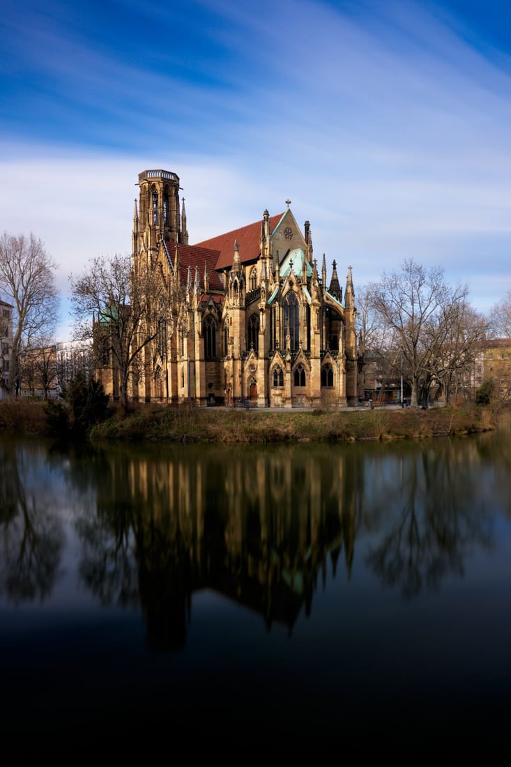 Feuersee / Johanneskirche, Stuttgart, Germany