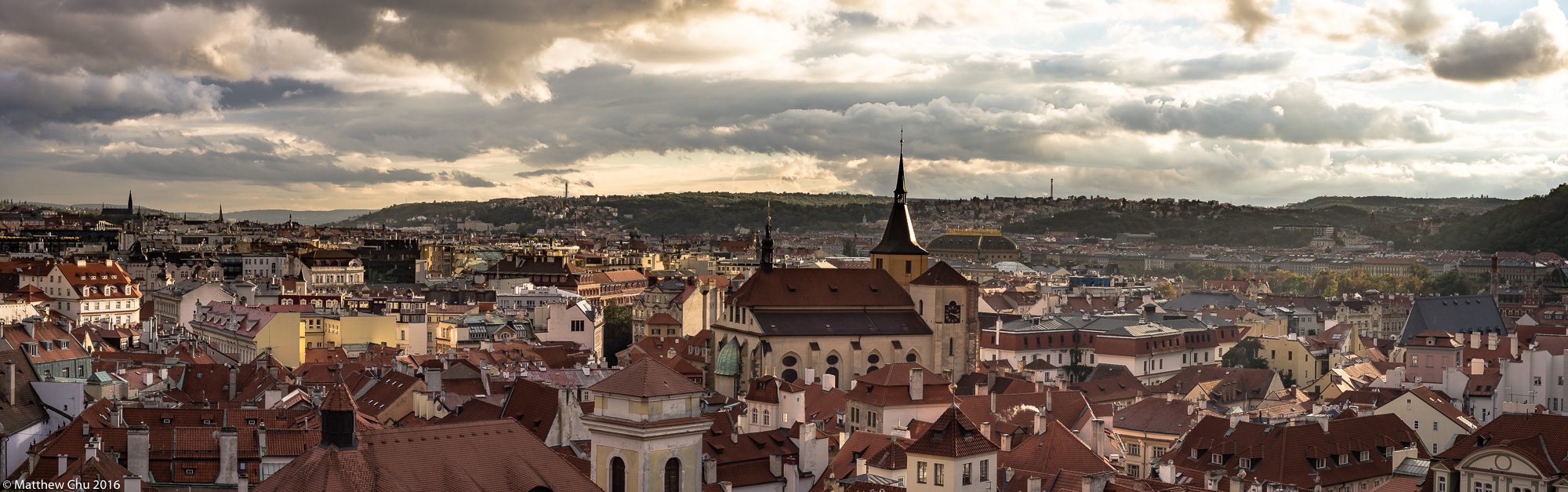 View from top of the Astronomical Clock Tower, Prague, Czech Republic