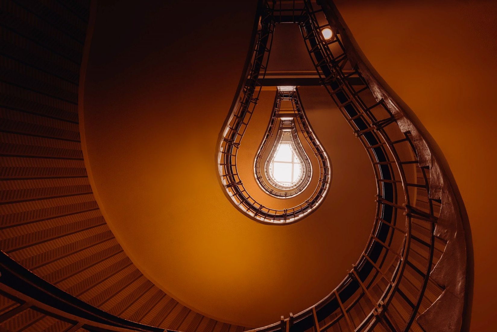 Light bulb staircase, Prague, Czech Republic