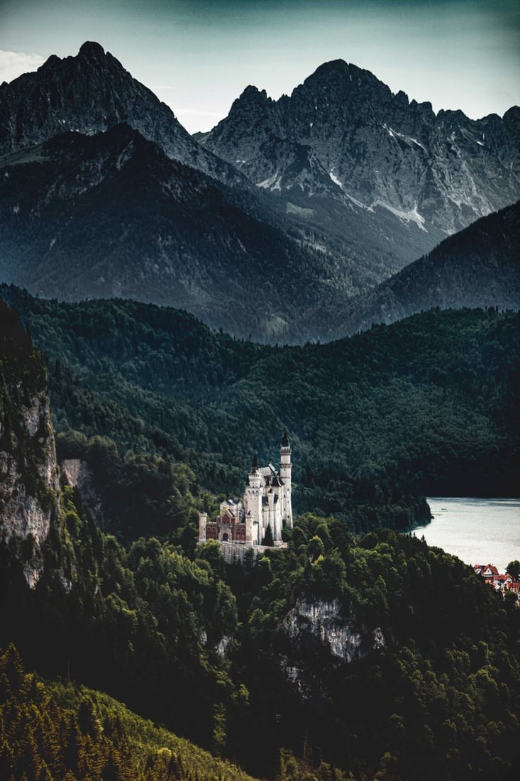 Great view of Neuschwanstein, Germany