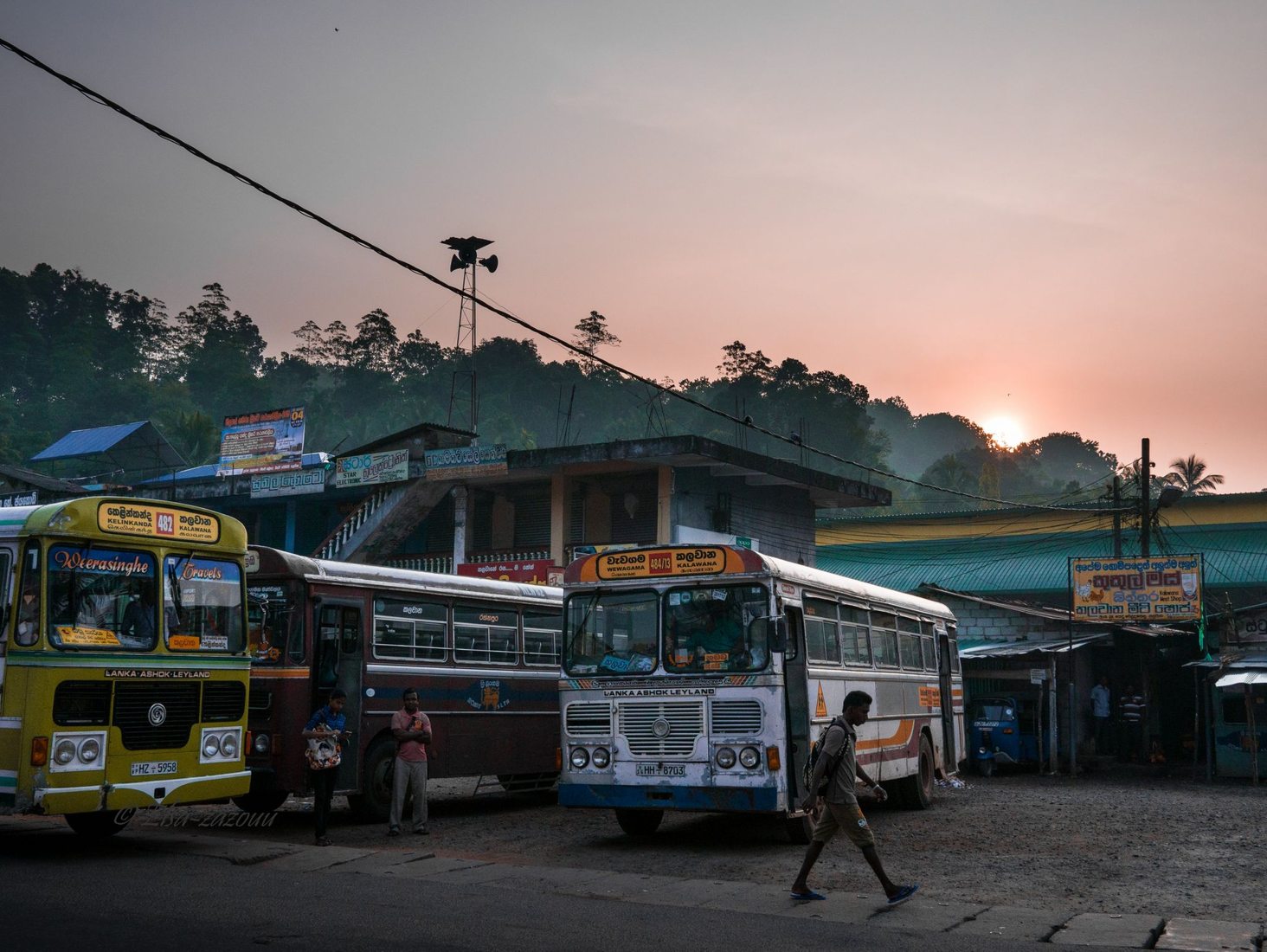 Kalawana bus station, Sri Lanka