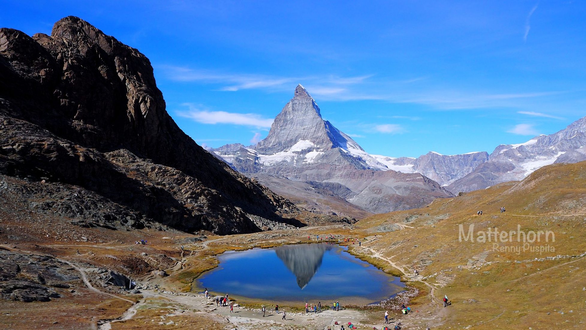 Riffelsee with Matterhorn reflection, Switzerland