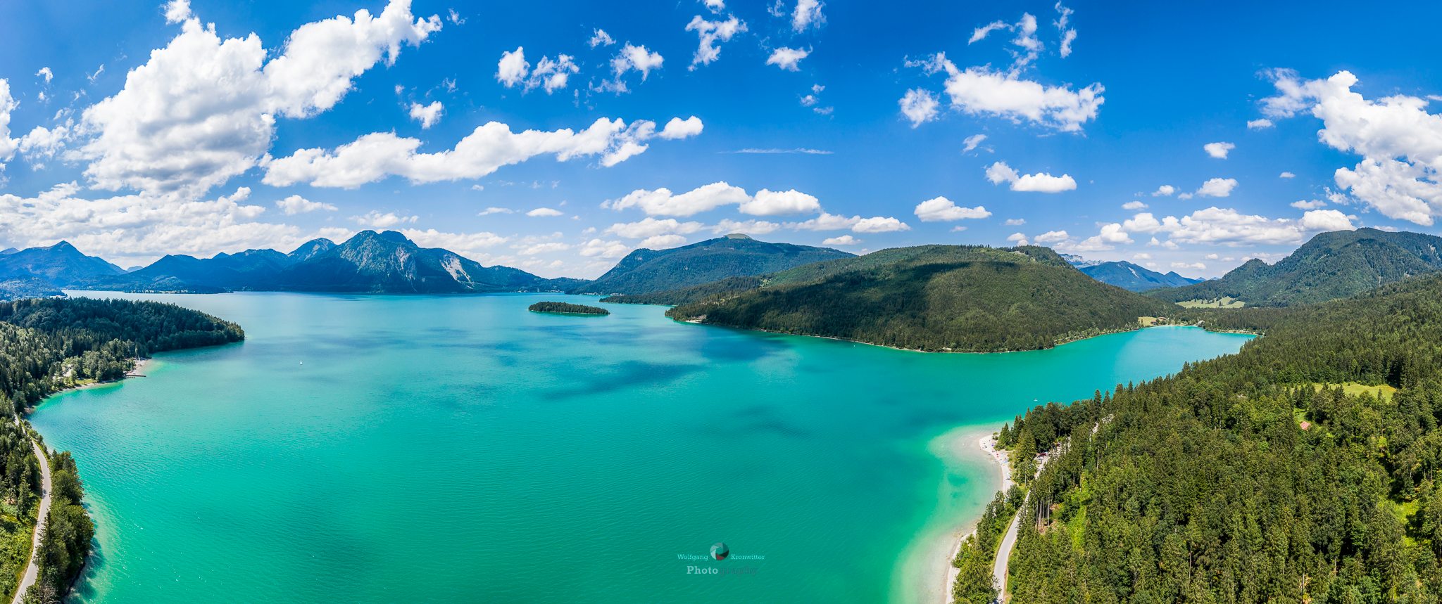 Walchensee Aerial, Germany