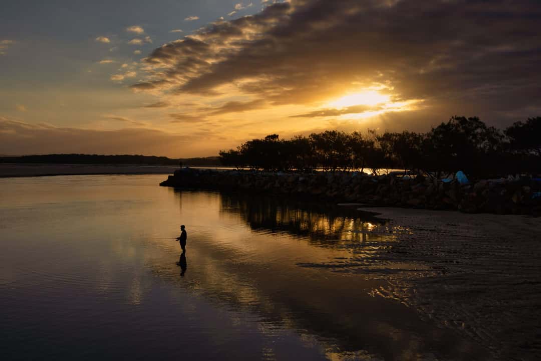 Fisherman sunset, Nambucca Heads, New South Wales, Australia
