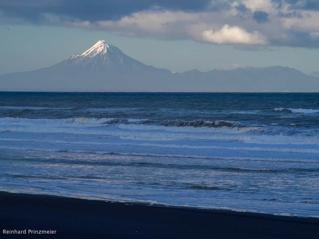 Black beach at Awakino, New Zealand