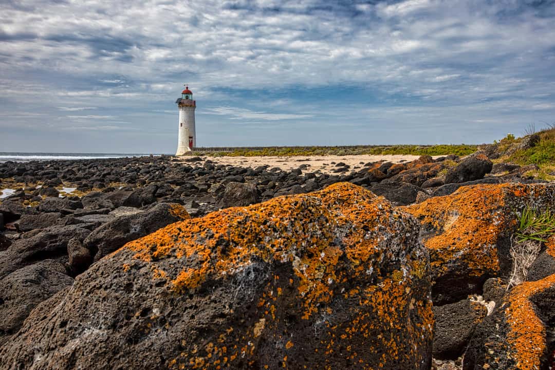 Orange Rock, Port Fairy Lighthouse, Griffith Island, Vic, Australia