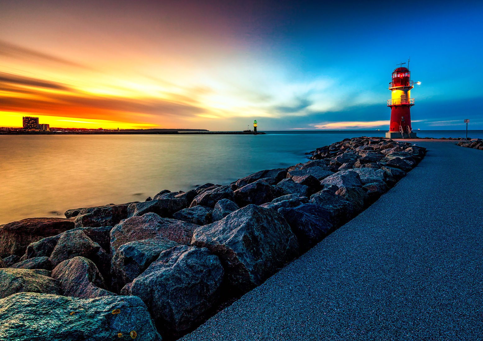Mole of Warnemünde, Germany