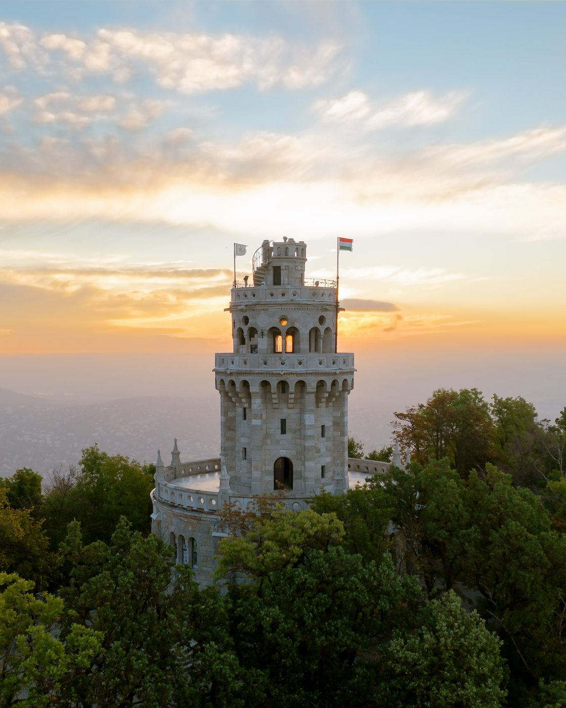 Erzsebet Lookout Tower, Budapest, Hungary