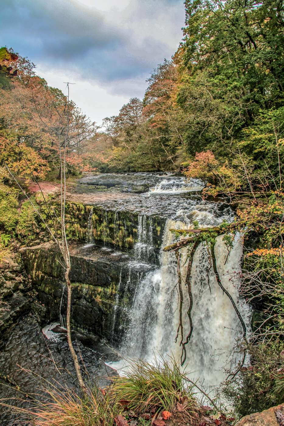 Sgwd Clun-Gwyn Waterfall, Bannau Brycheiniog National Park, United Kingdom