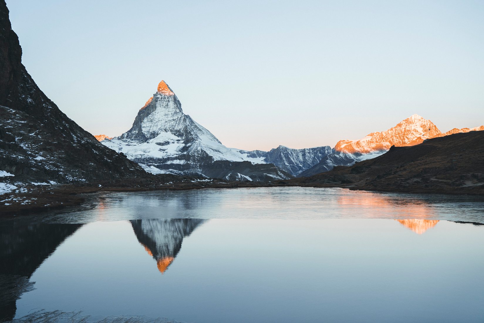 Riffelsee with Matterhorn reflection, Switzerland