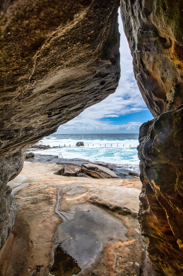 From the rocks, Mahon Pool, Maroubra Beach, Sydney, NSW, Australia