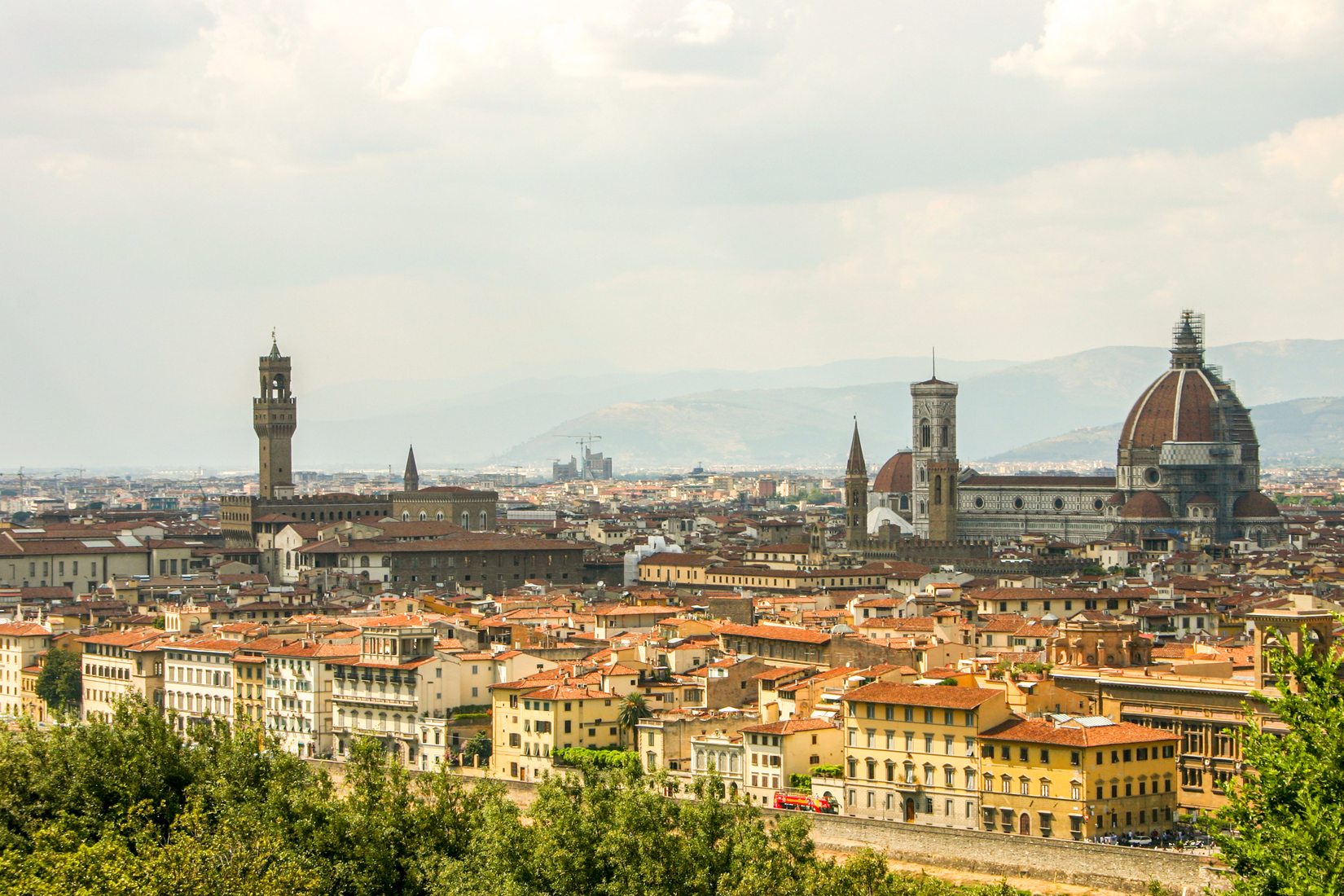 Panoramic View of Florence from Piazzale Michelangelo, Italy