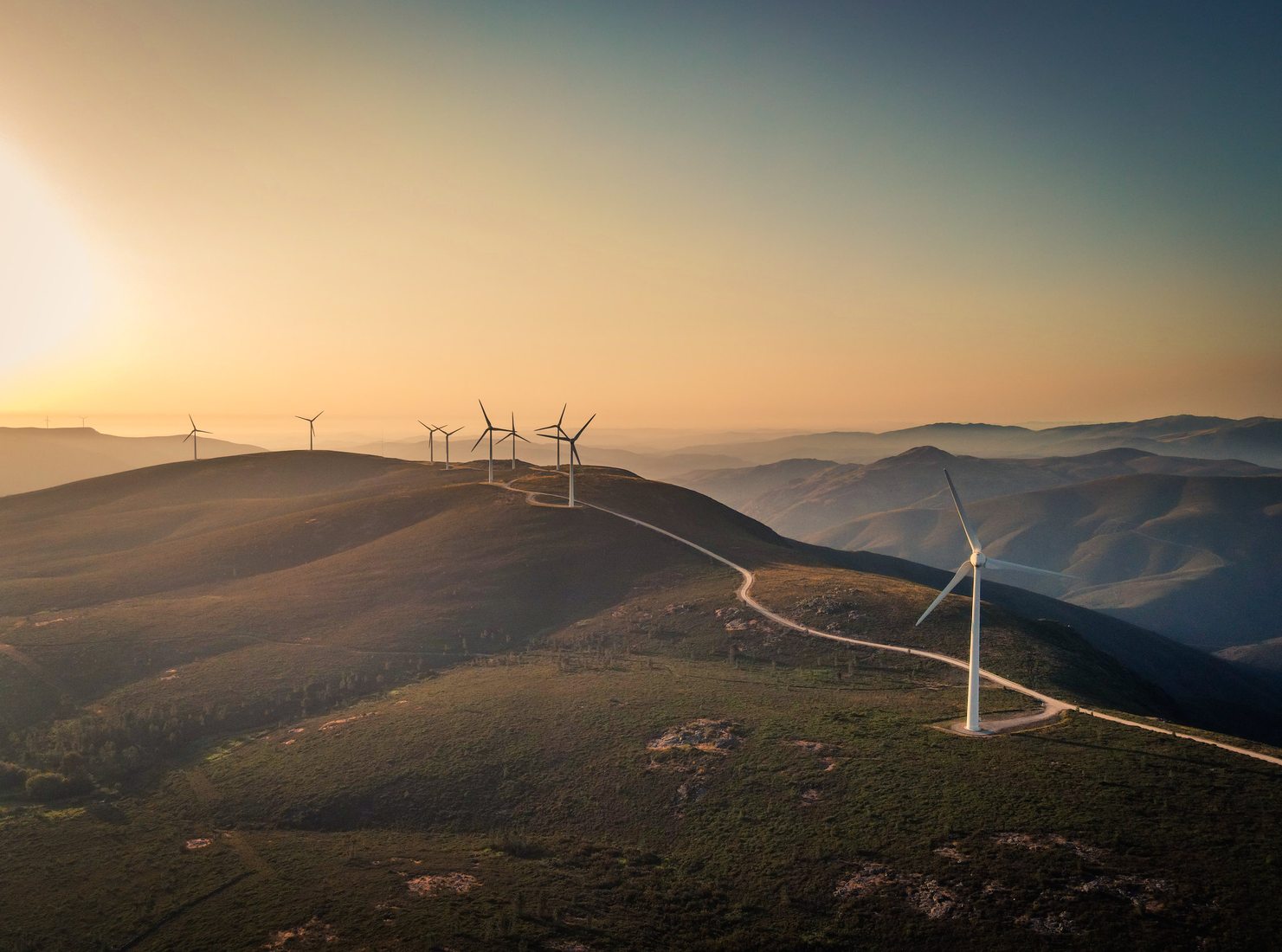 Wind Farms, Serra da Arada, Portugal