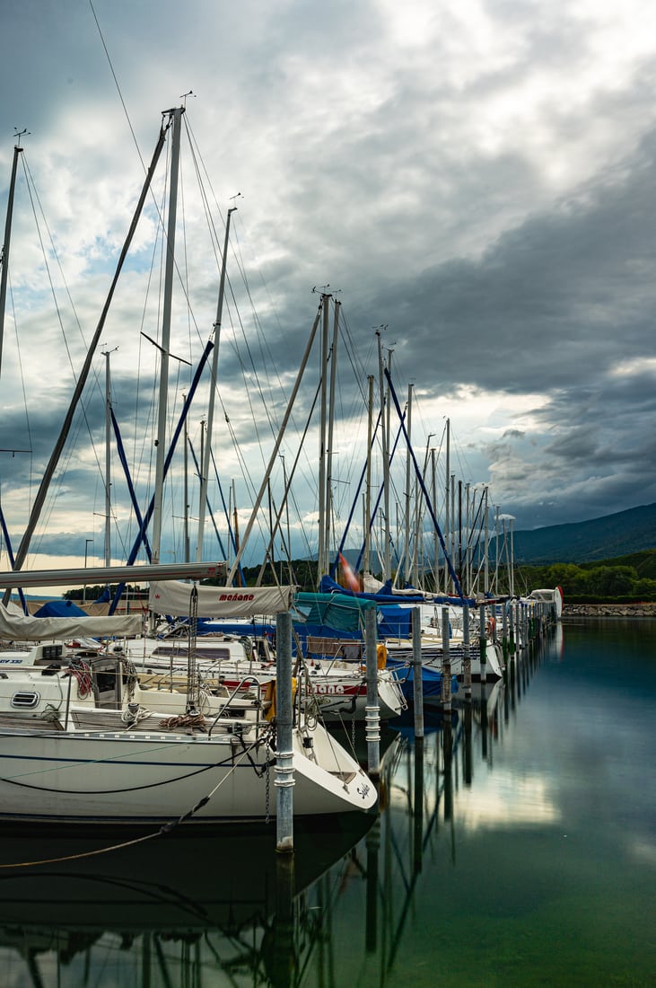 Cortaillod Harbour, Switzerland