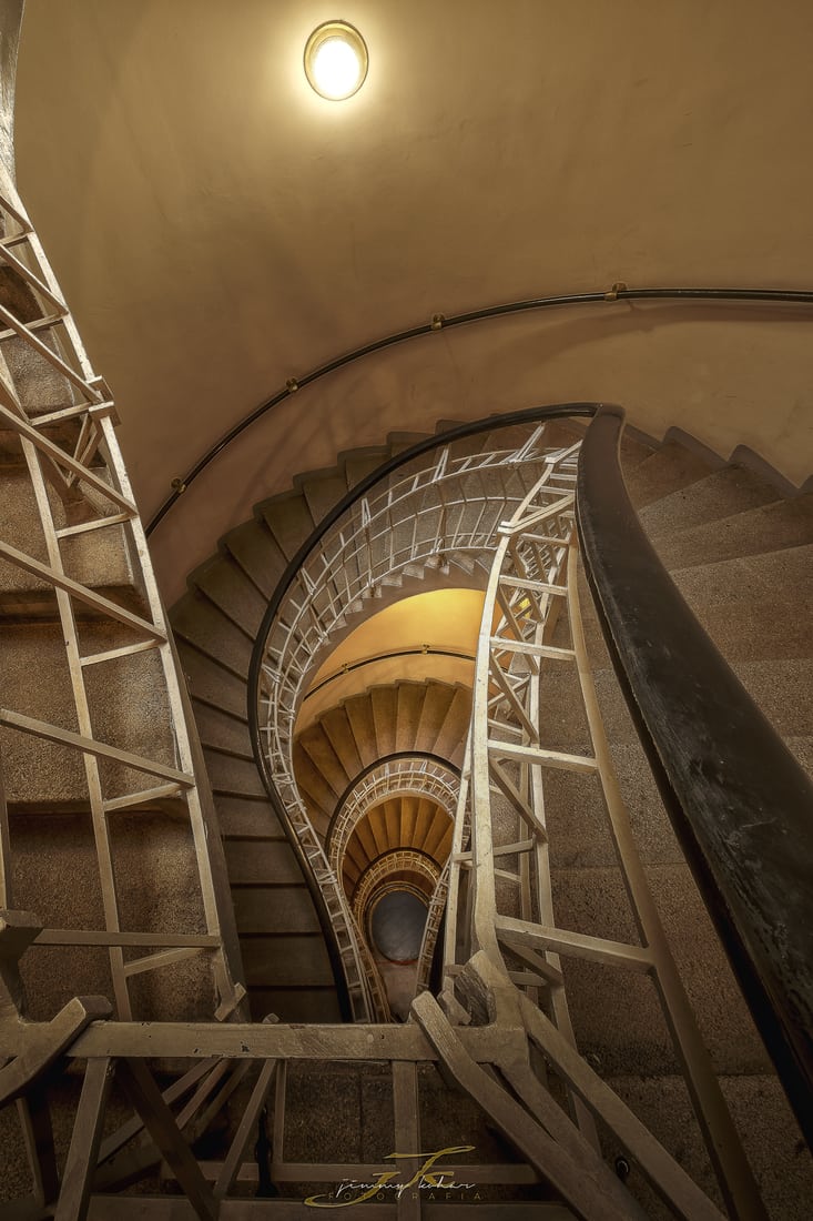 Light bulb staircase, Prague, Czech Republic