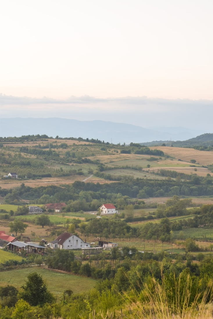 Romanian Village & Farm overlook, Romania