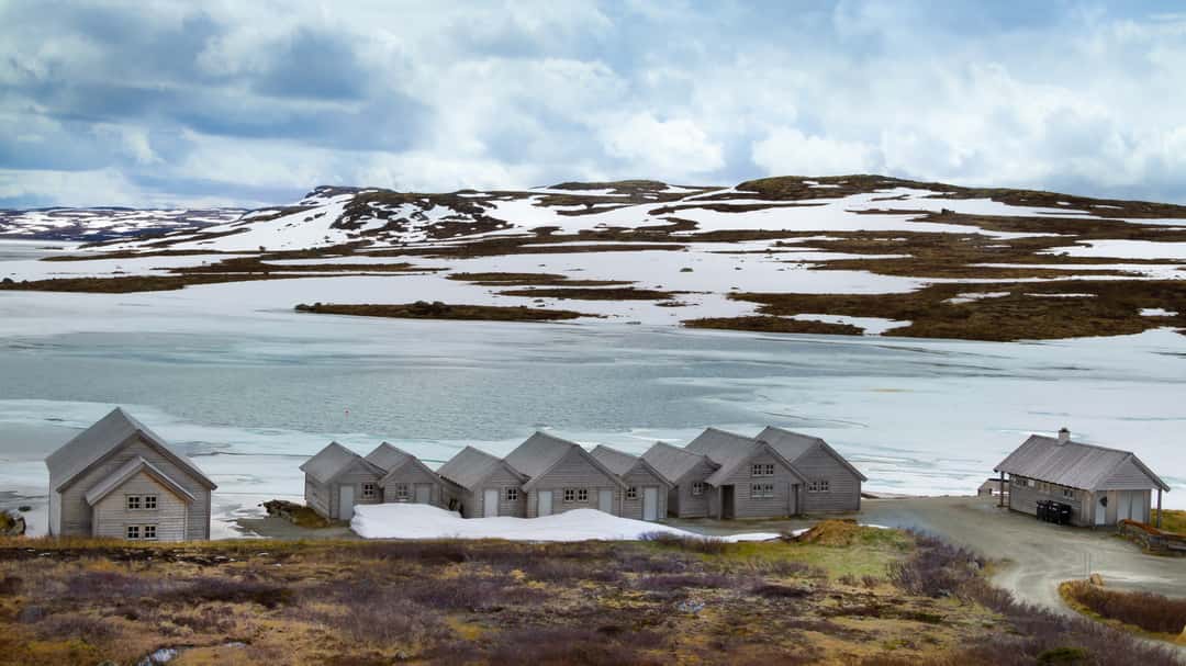 Halne boathouses, Norway