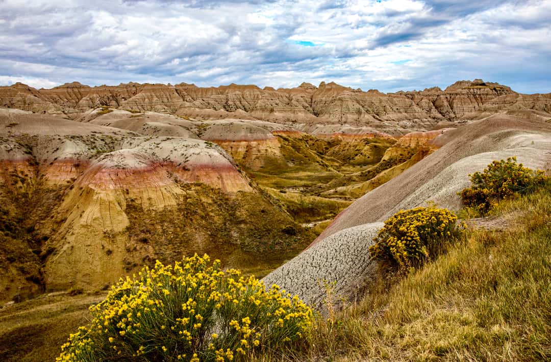 Yellow Hills of the Badlands, USA