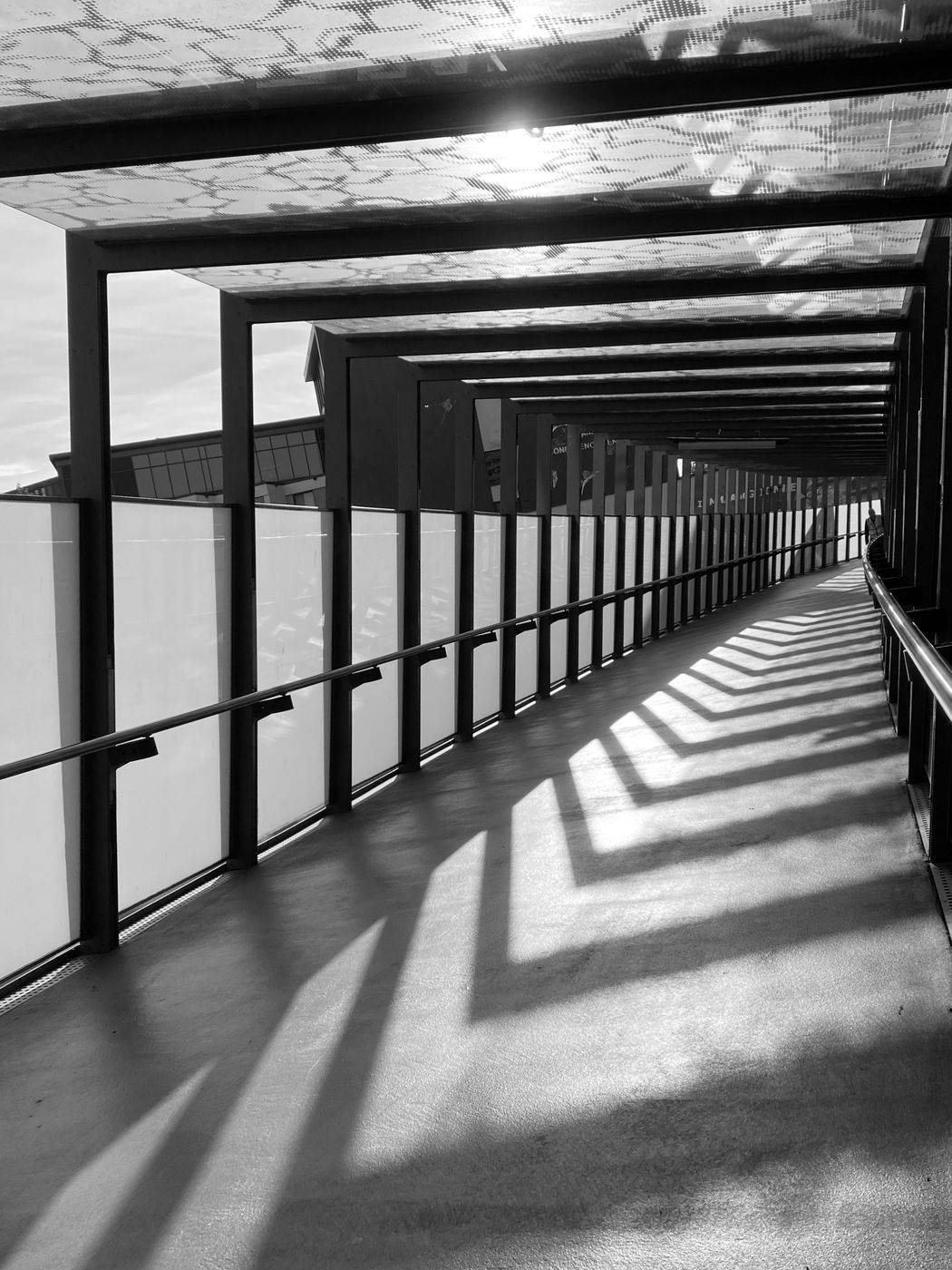 Cabot Circus bridge to car park, United Kingdom