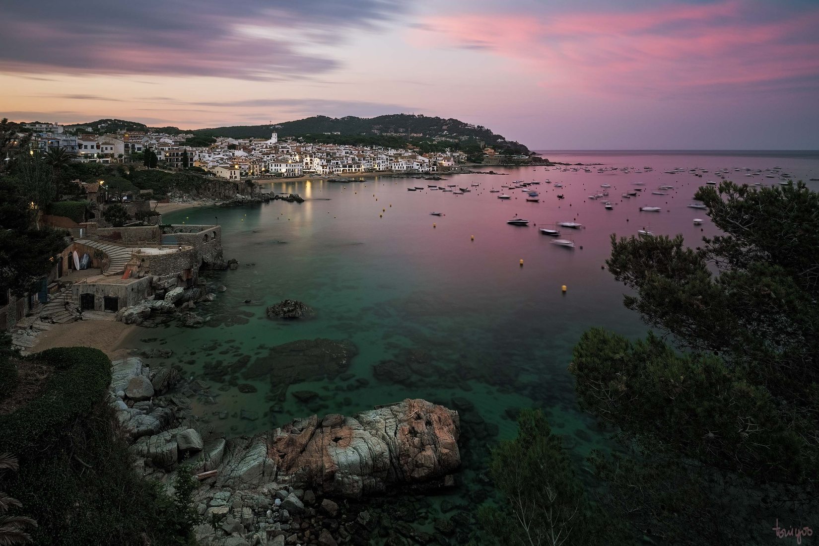 Calella de Palafrugell from Sant Roc Hotel, Spain