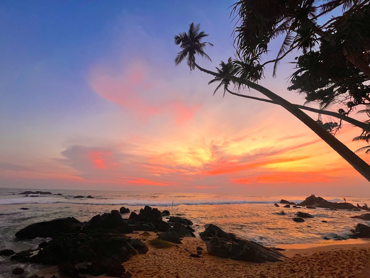 Frog Rock at Dalawella Beach, Sri Lanka
