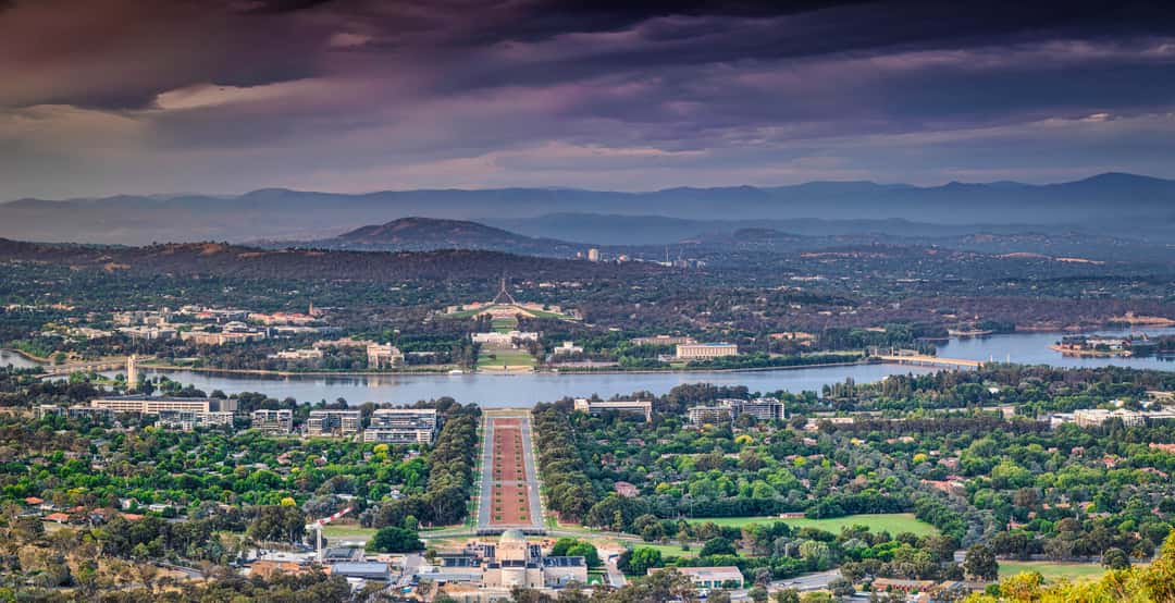 The city, Mount Ainslie, Canberra, ACT, Australia