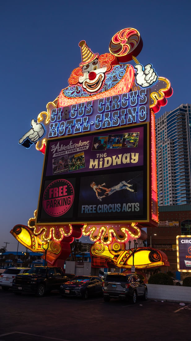 Circus Circus Hotel Sign, USA