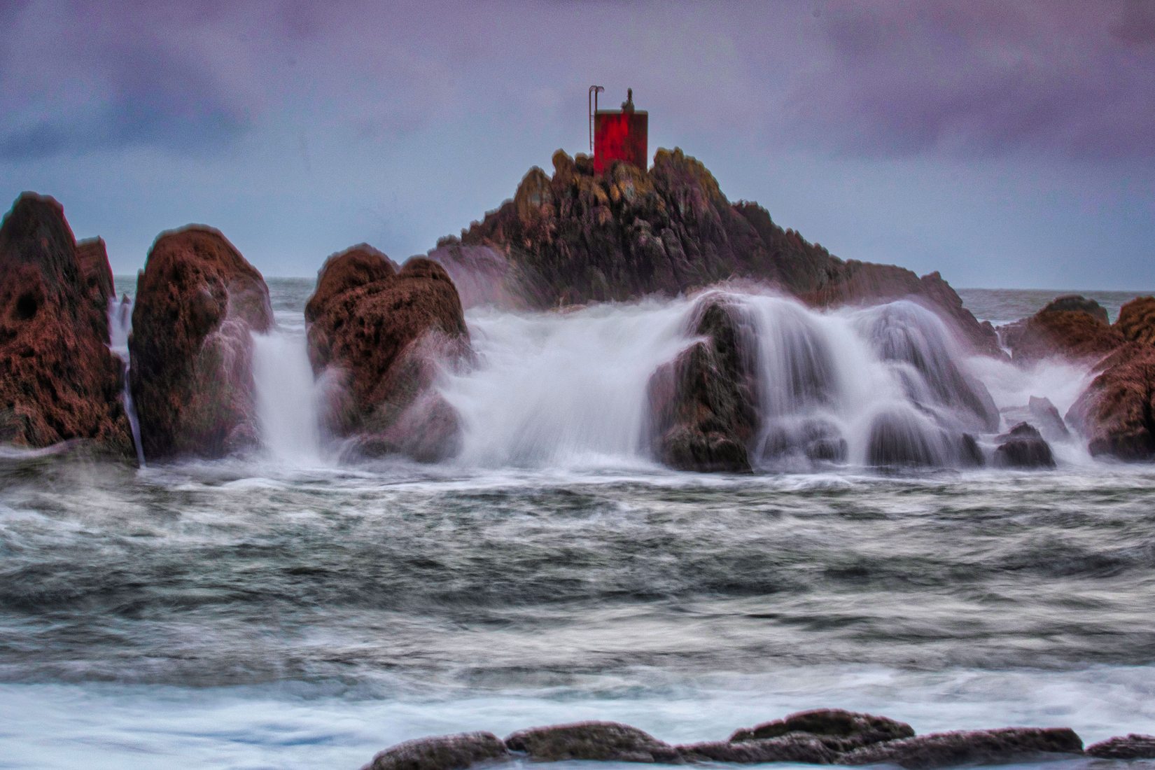 North Rock Light, Mt Maunganui, Tauranga, North Island, New Zealand
