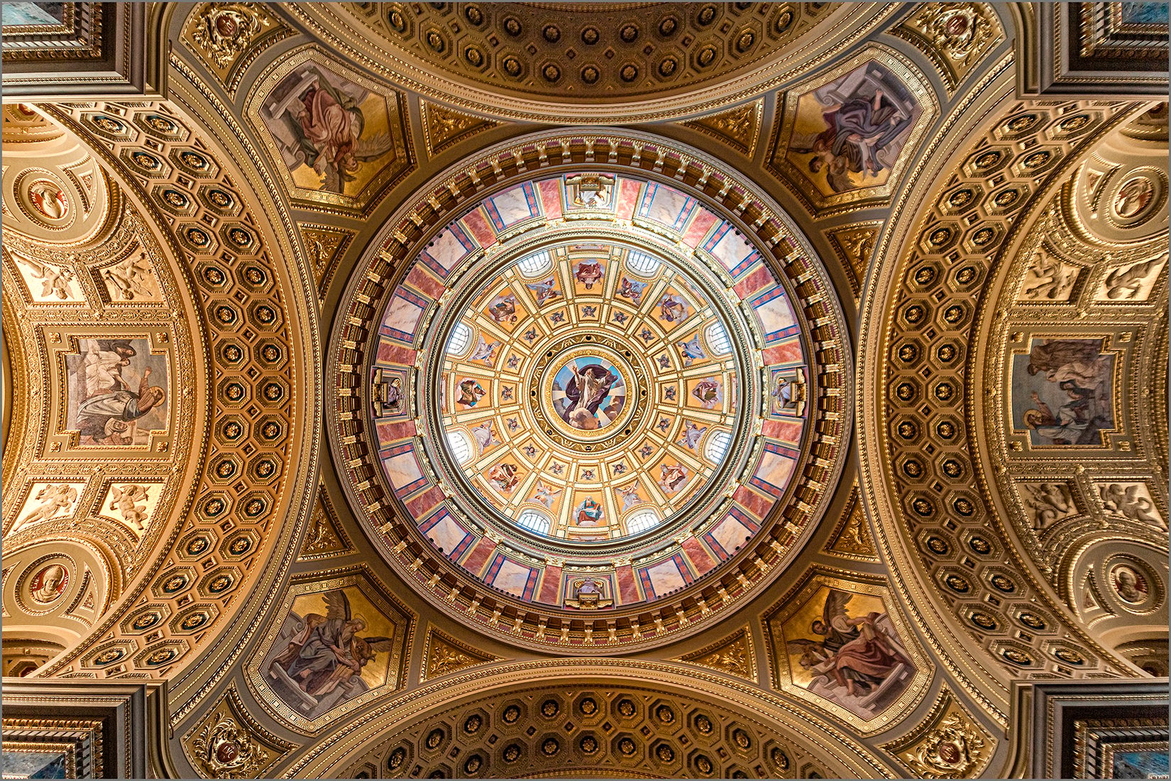 St. Stephen's Basilica Ceiling, Budapest, Hungary