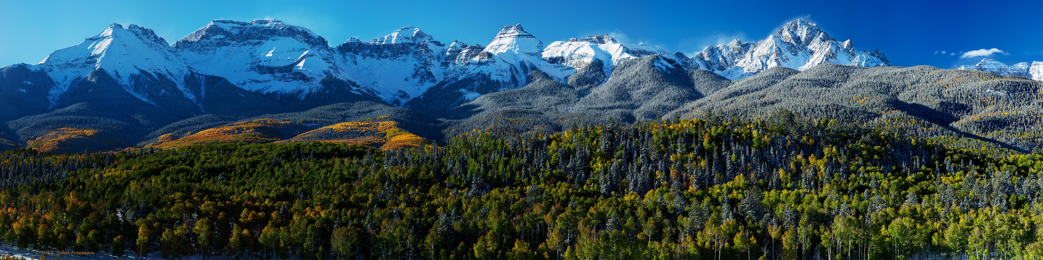 View of Mt. Sneffels from County Road 5 south of Ridgway, CO, USA